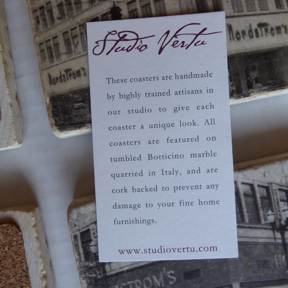 STUDIO VERTU | Kitchen | Studio Vertu Tumblend Marble Handmade Coasters | Poshmark